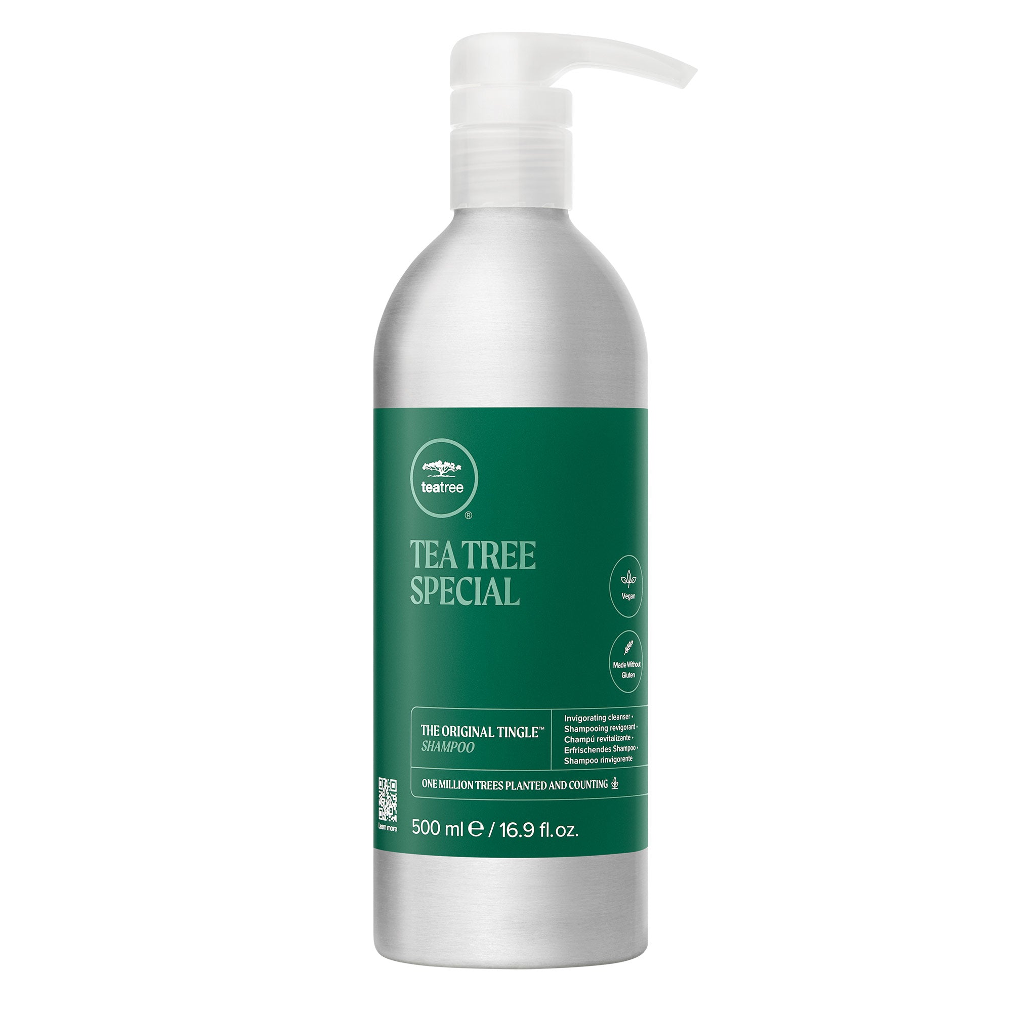 Reusable Aluminum Shampoo Bottle | Tea Tree | JPMS